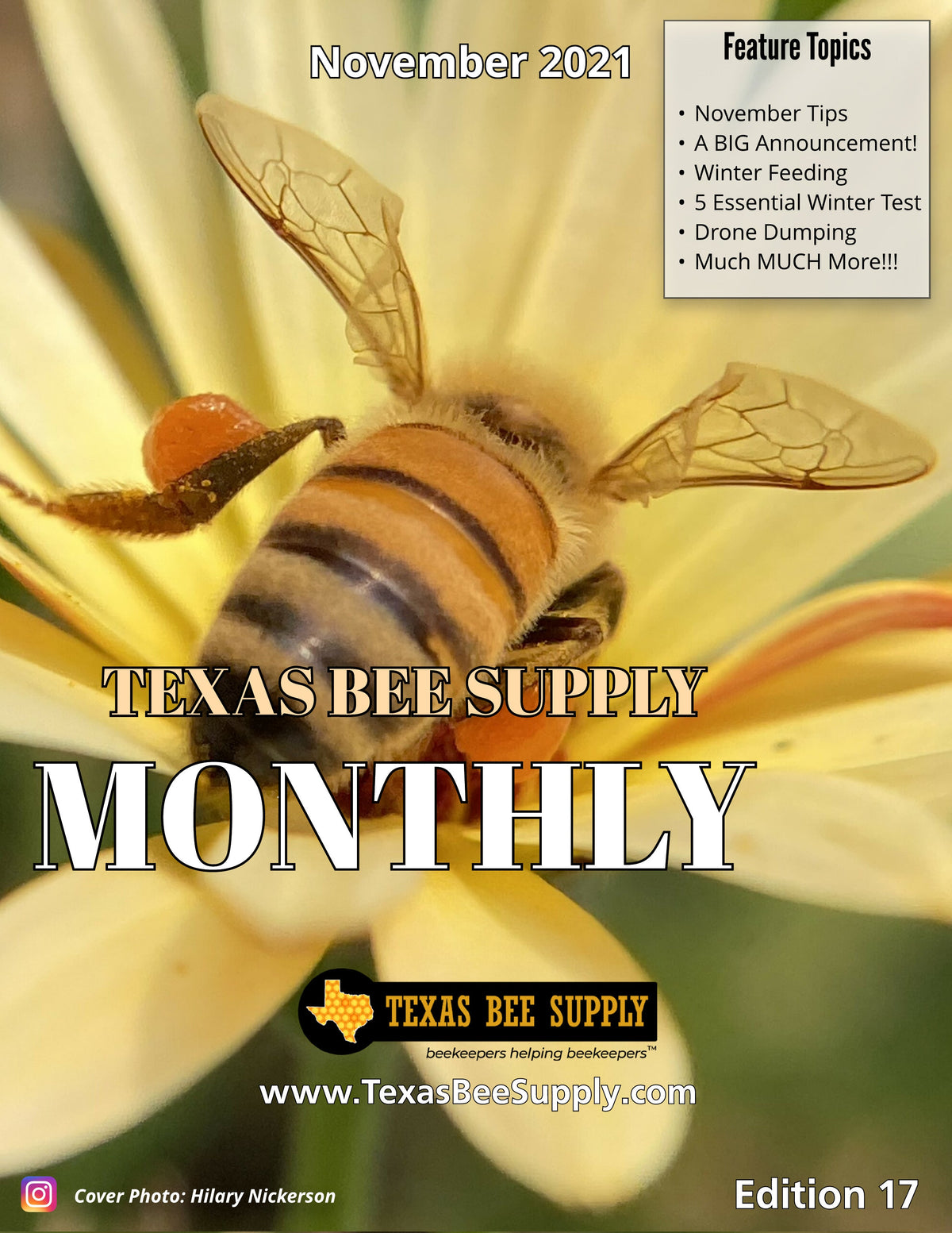 Texas Bee Supply Monthly - November 2021 — The Bee Supply