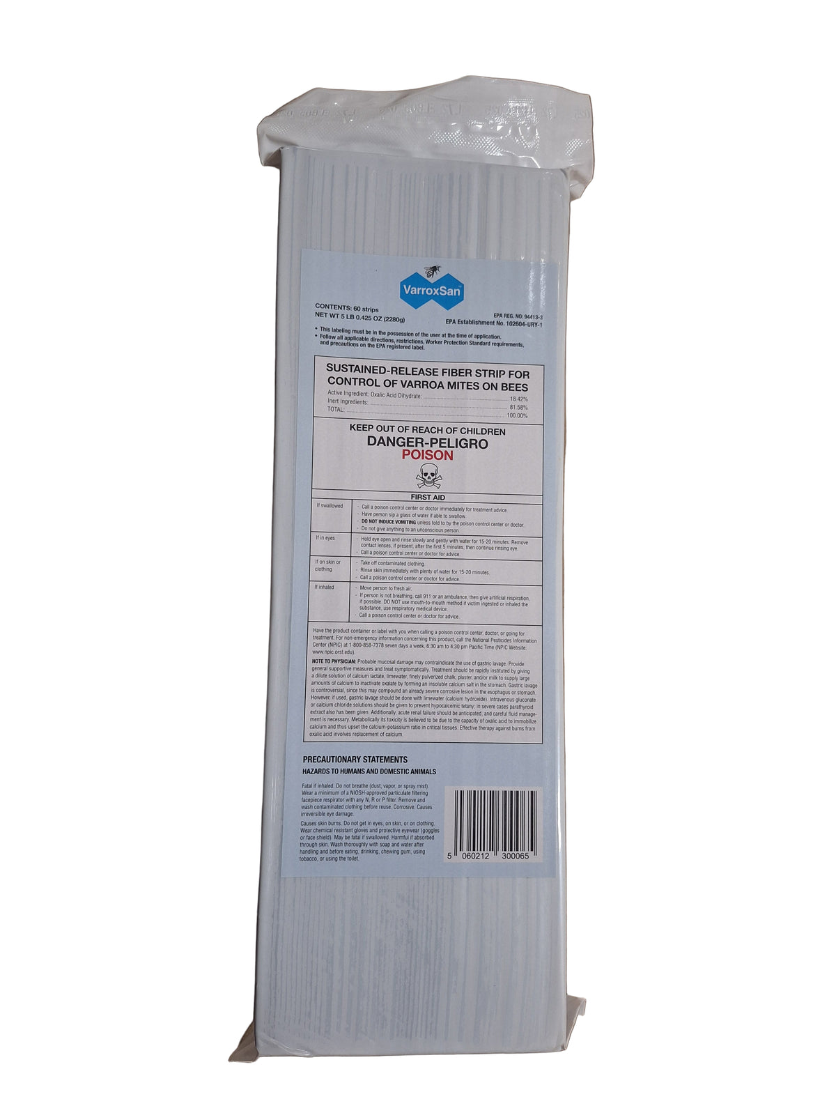VarroxSan 60 Strips — The Bee Supply